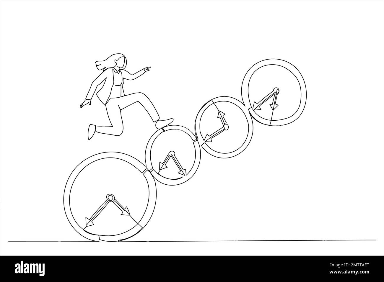 Single people running Stock Vector Images - Alamy