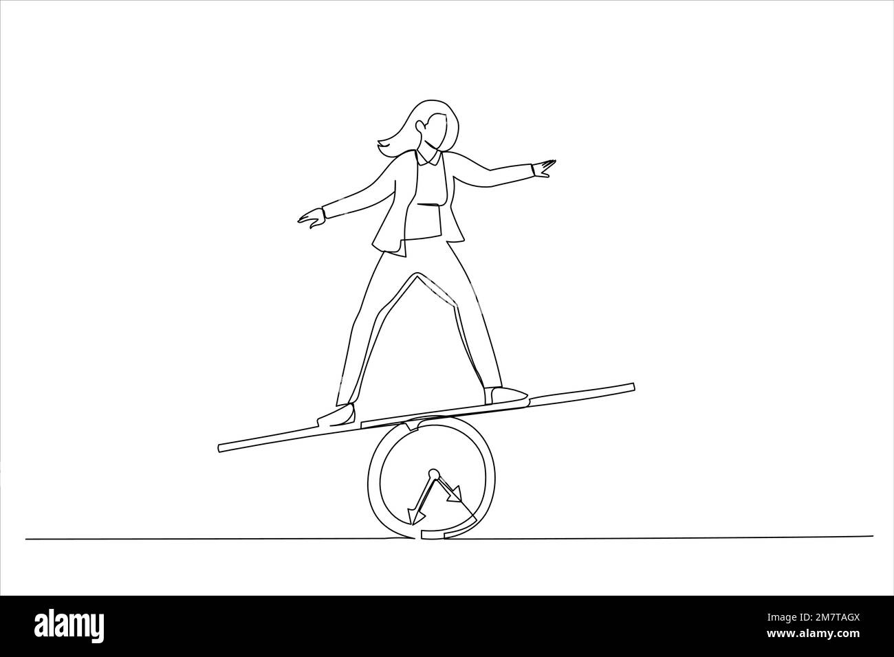 Illustration of businesswoman investor holding money big and small coin ...