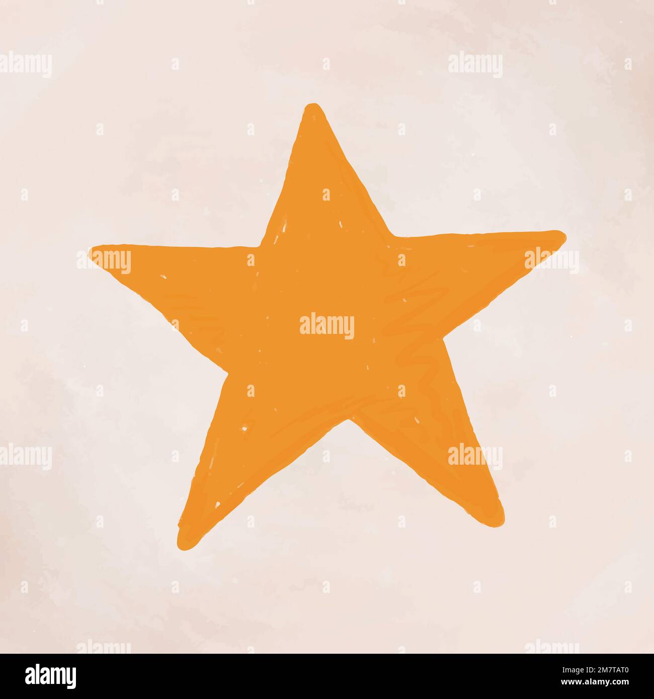 Hand drawn star element vector cute sticker Stock Vector Image & Art ...