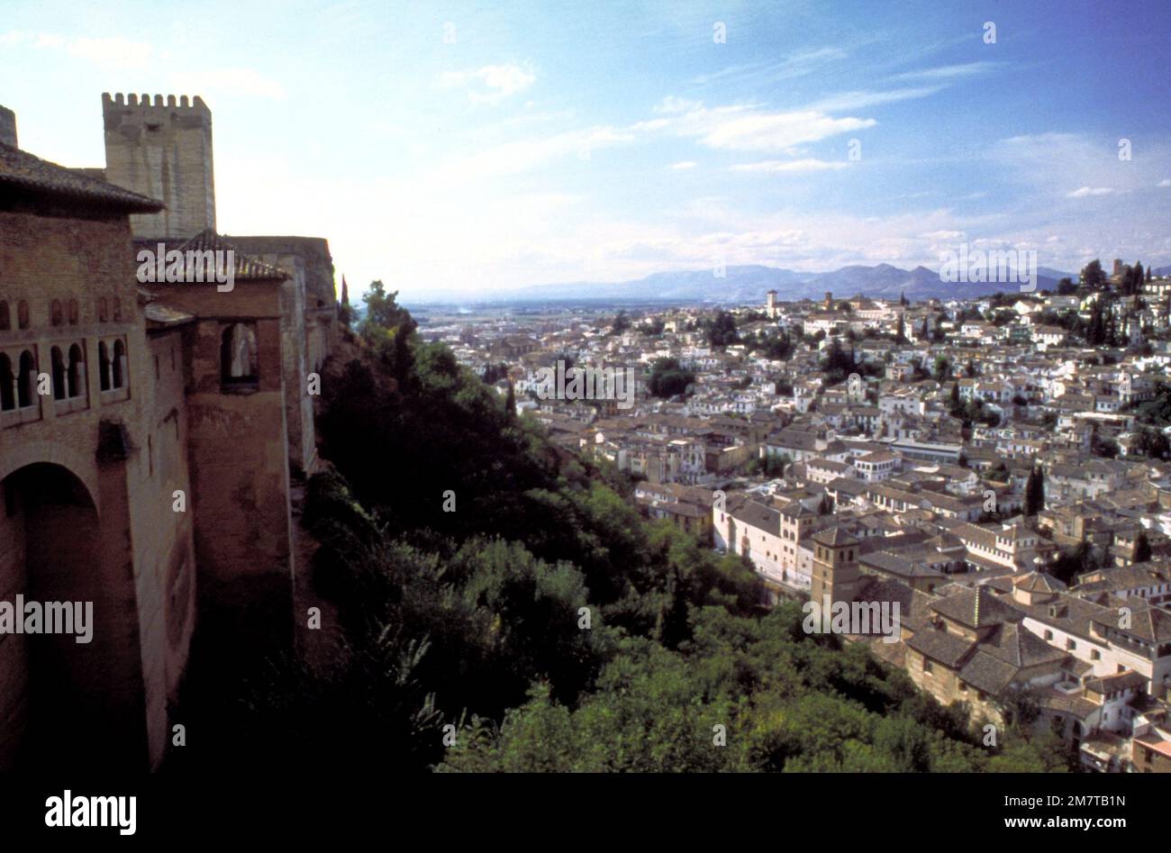 The Alhambra, left, a famous ancient palace of the Moorish kings ...