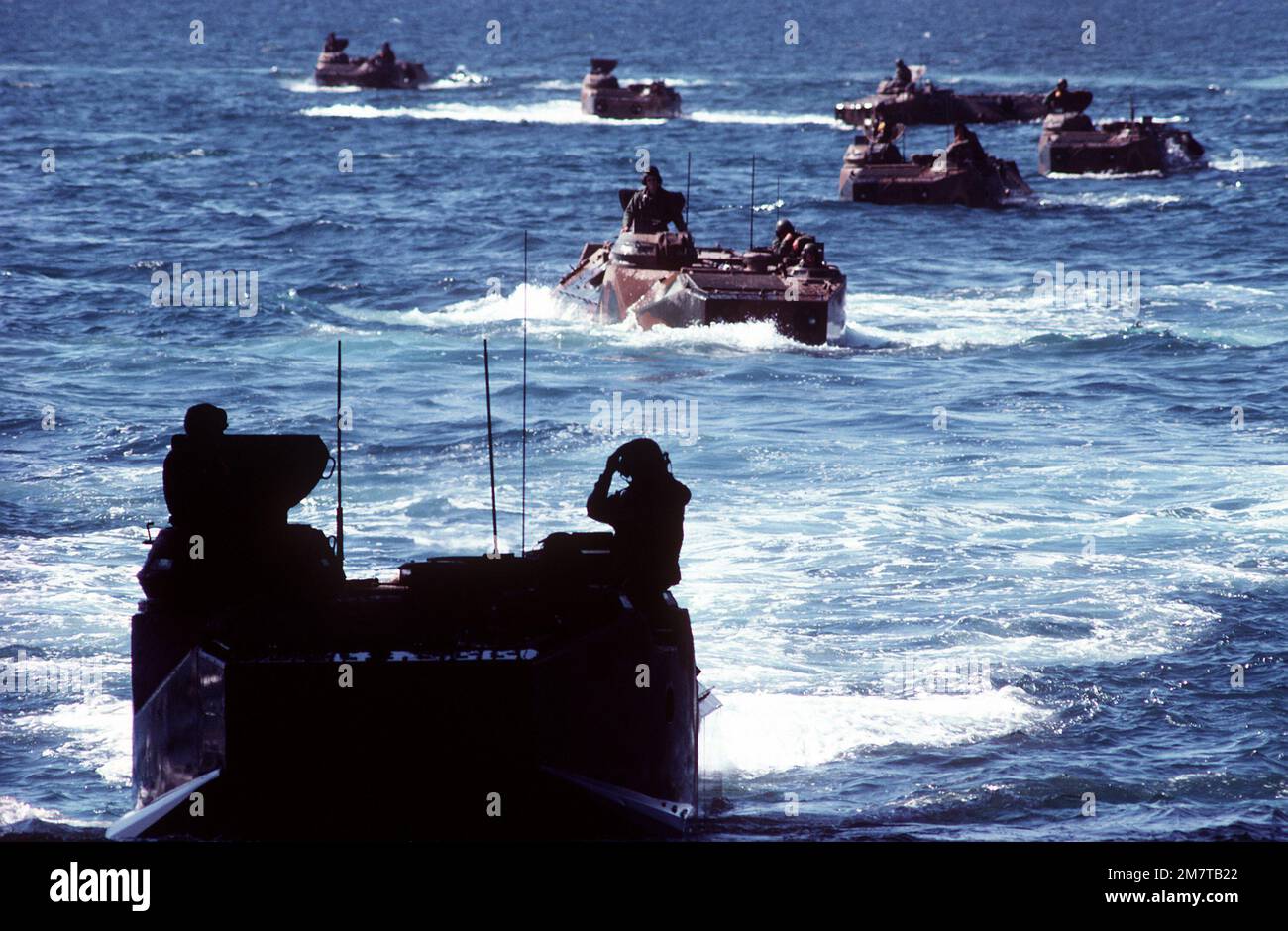 Members of the 4th Marine Amphibious Brigade perform maneuvers in their ...