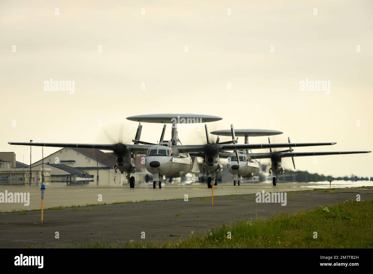MISAWA, Japan (May 13, 2022) – Two Japan Air Self-Defense Force E-2C ...