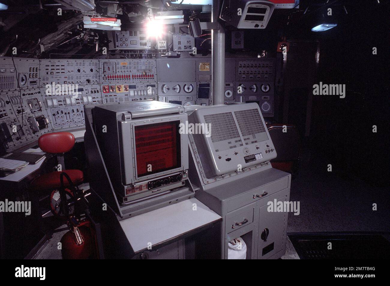 A view of the control room during a lull in precommissioning activities ...