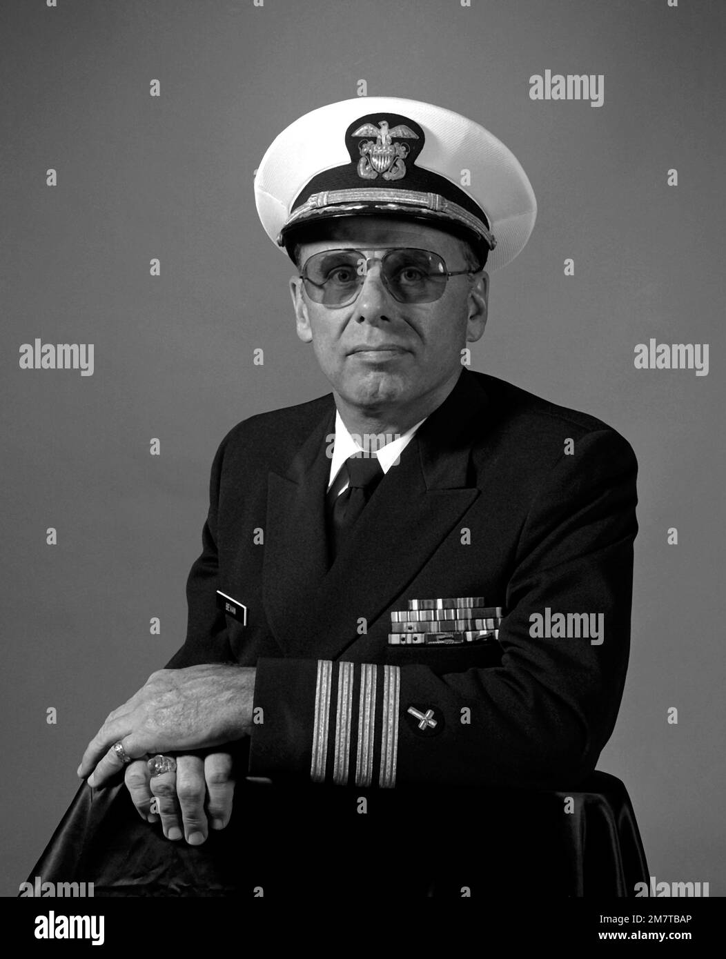 CAPT Leroy A. Bevan, USN (covered). Country: Unknown Stock Photo - Alamy