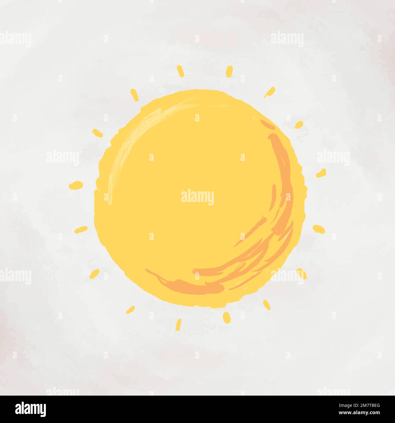 Hand drawn sun element vector cute sticker Stock Vector Image & Art - Alamy