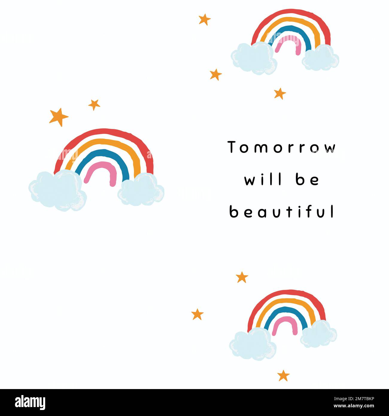 Tomorrow will be beautiful Stock Vector Images - Alamy