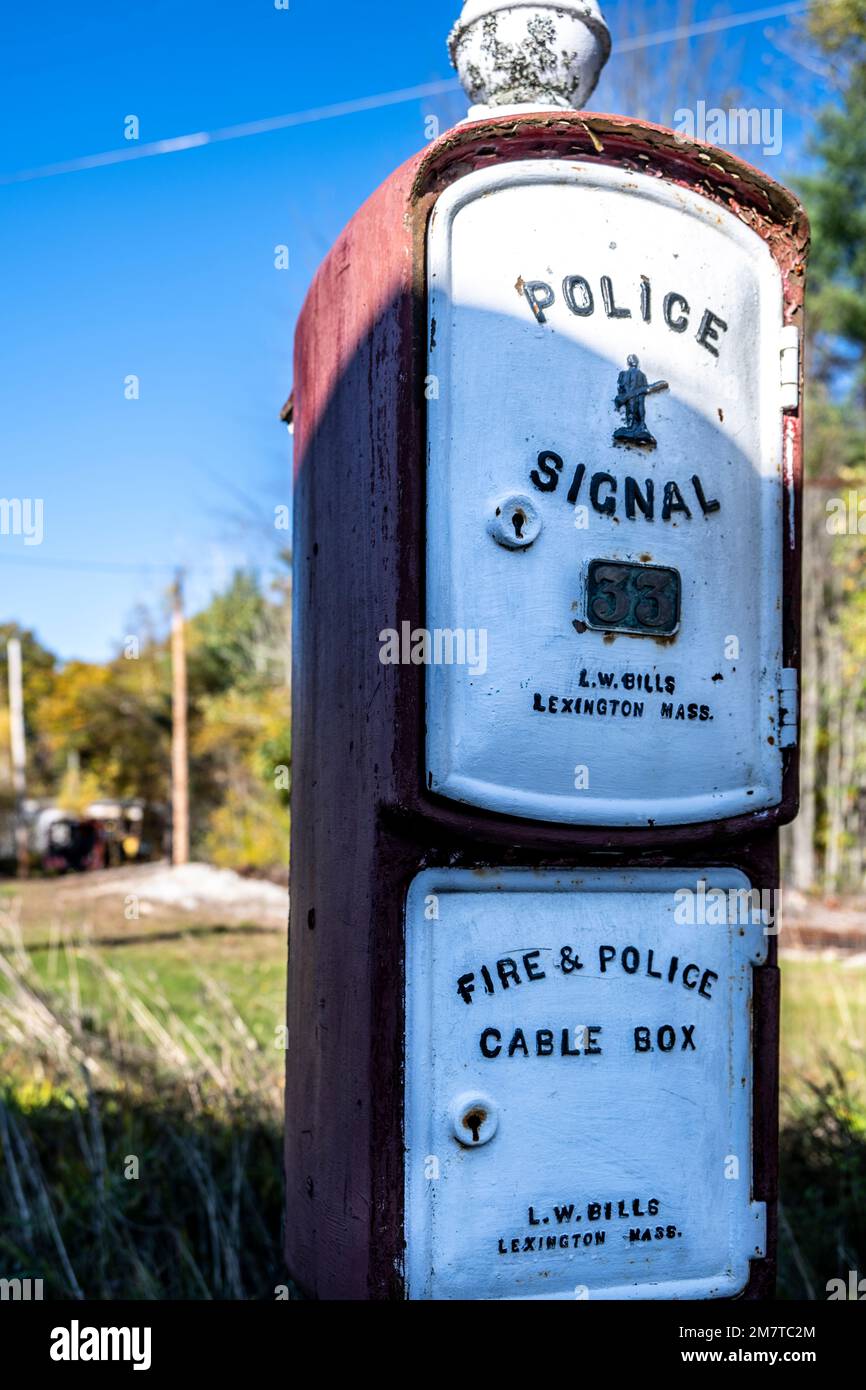 Fire and police cable box hi-res stock photography and images - Alamy