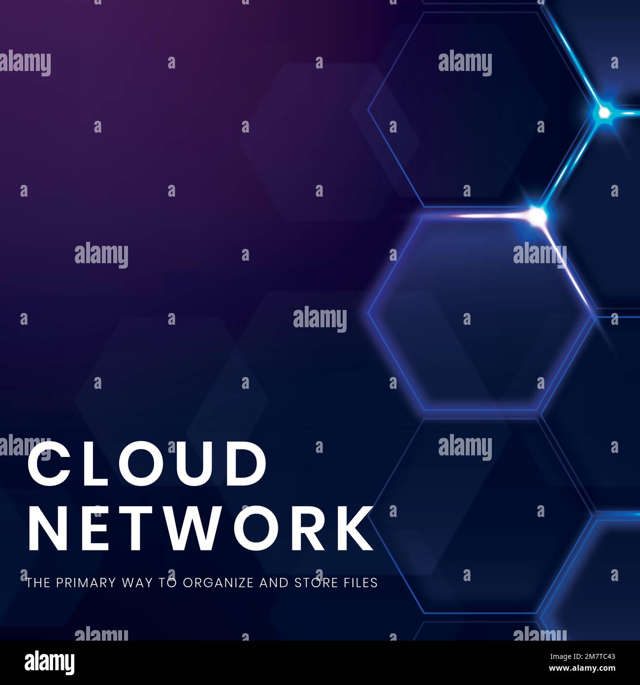 Cloud network technology template vector with digital background Stock Vector Image & Art - Alamy