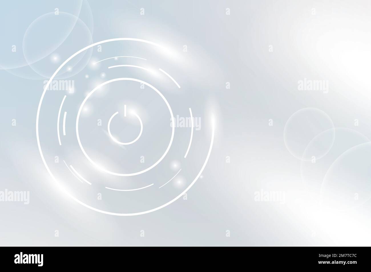 Power button technology background vector in white tone Stock Vector ...