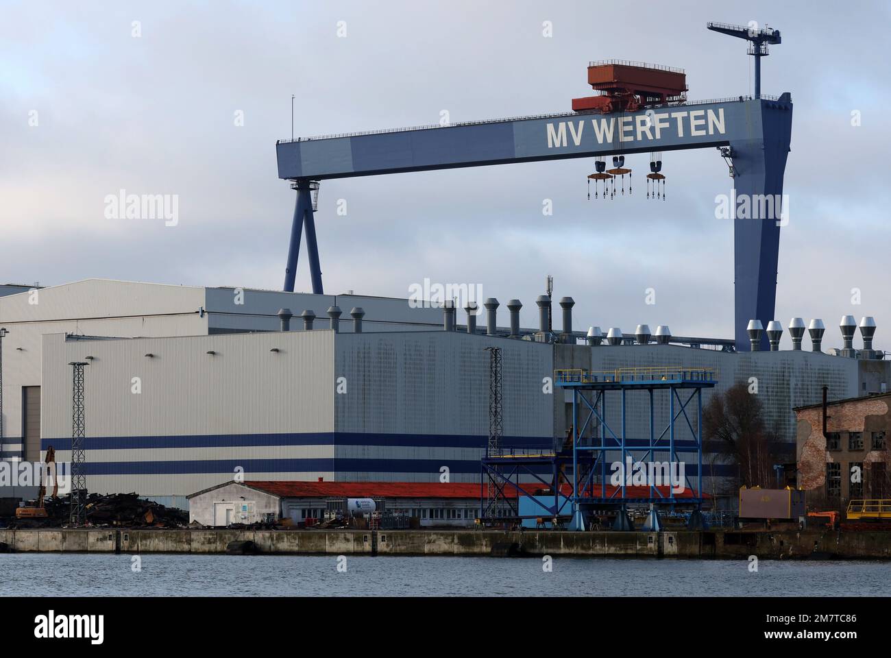 Rostock, Germany. 10th Jan, 2023. The future naval arsenal with the ...