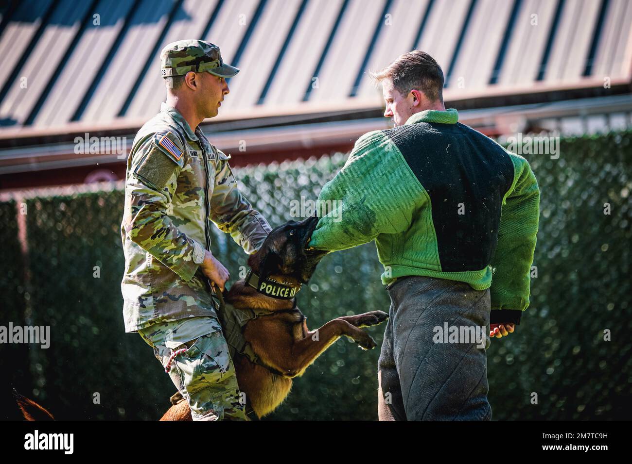 U.S. Army Spc. Eric Ramos with the 525th Military Police Detachment ...
