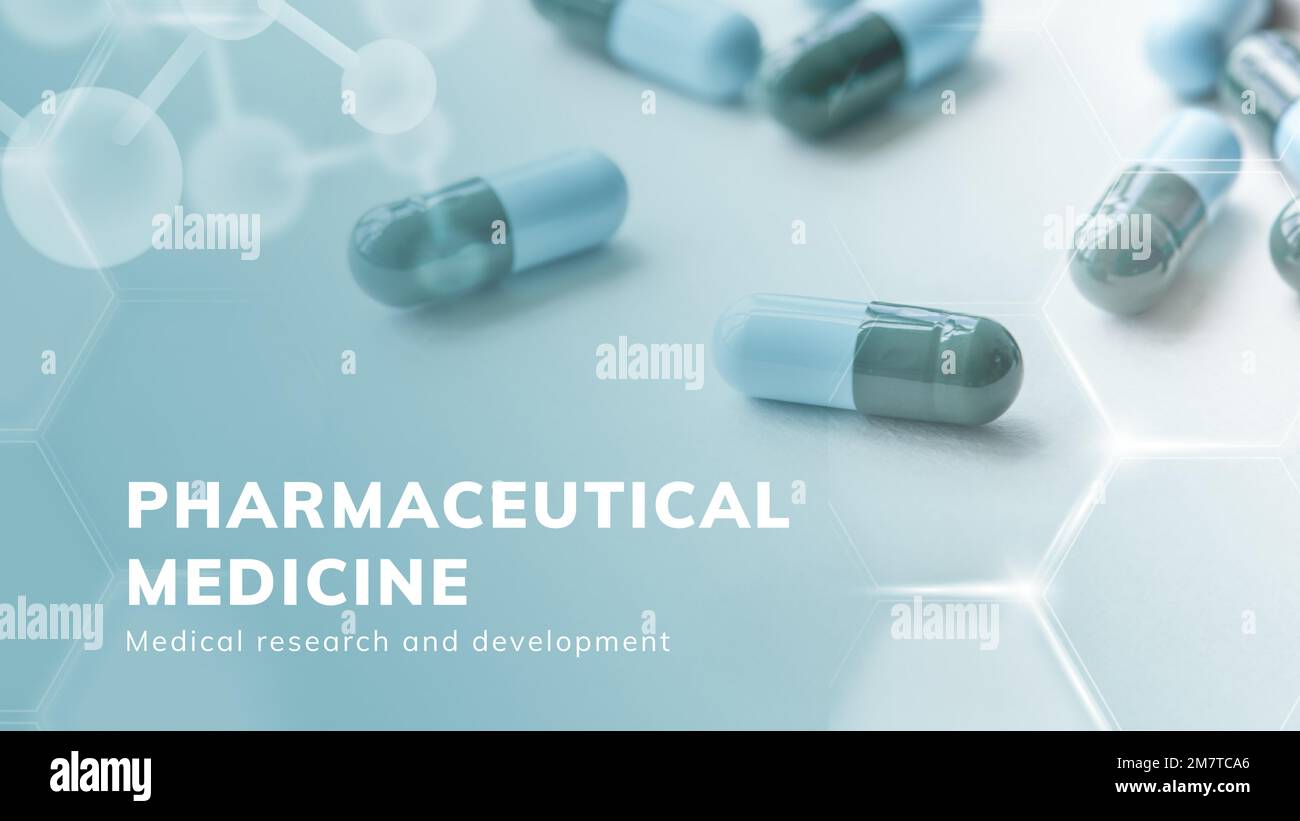 Pharmaceutical medicine healthcare template vector presentation Stock ...
