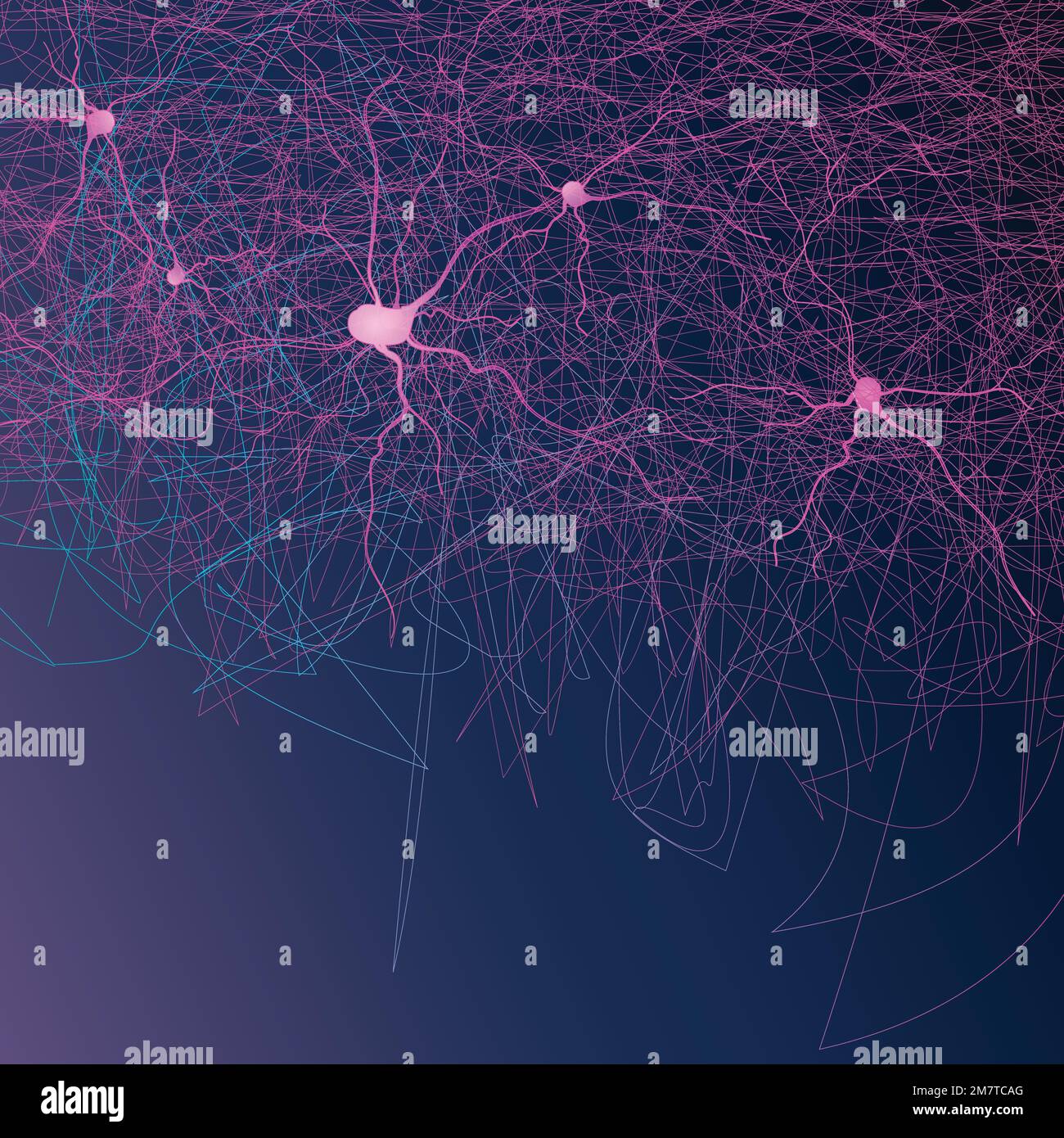 Pink nerve network banner vector digital healthcare Stock Vector Image ...