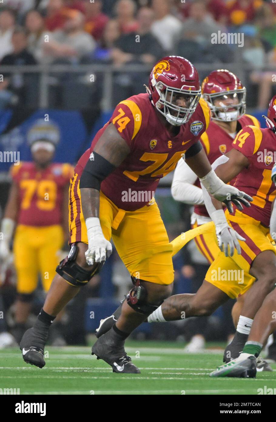 January 2 2023: USC Trojans offensive lineman Courtland Ford (74 ...