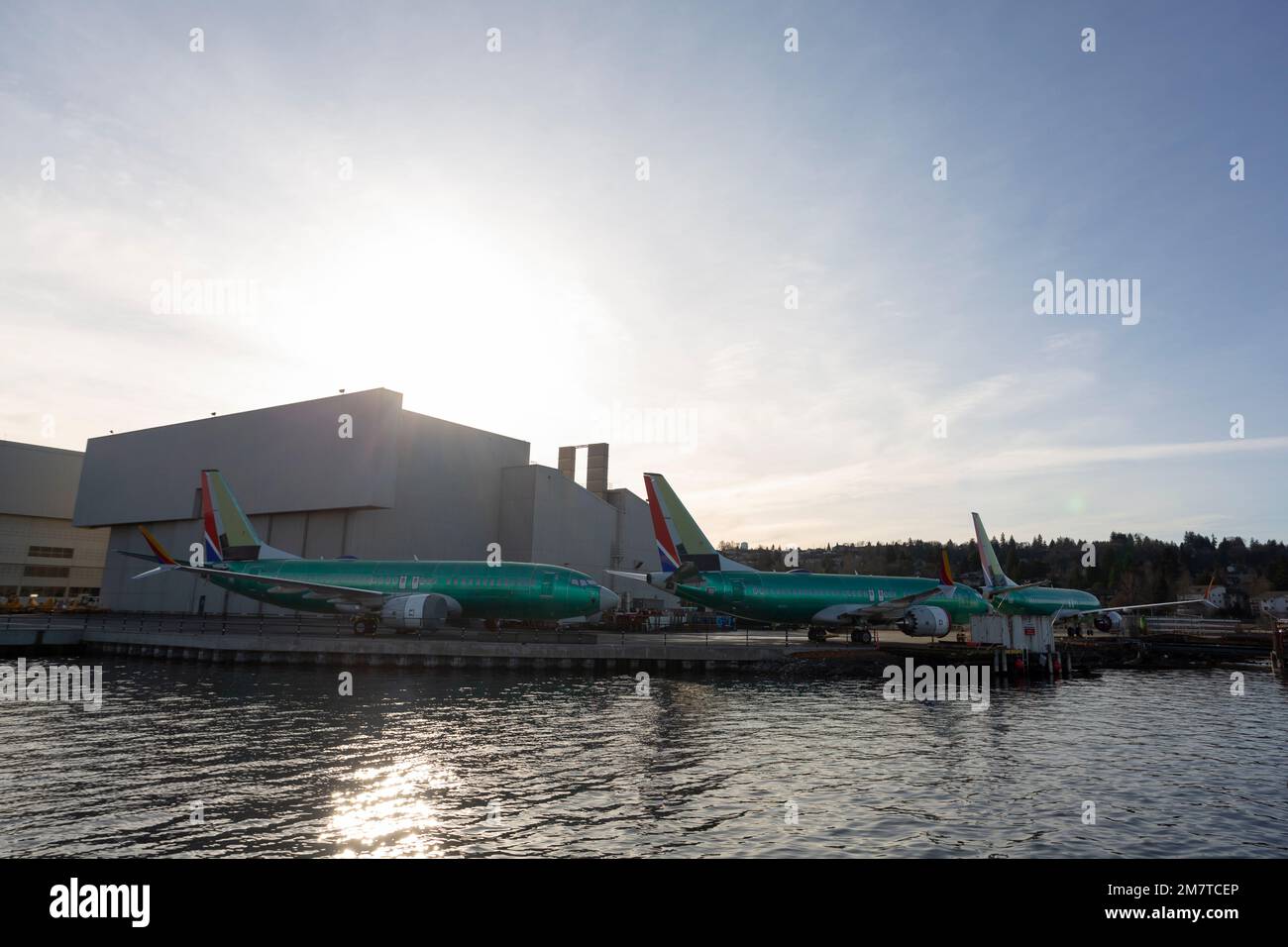 Renton, Washington, USA. 10th January, 2023. Undelivered 737 MAX ...