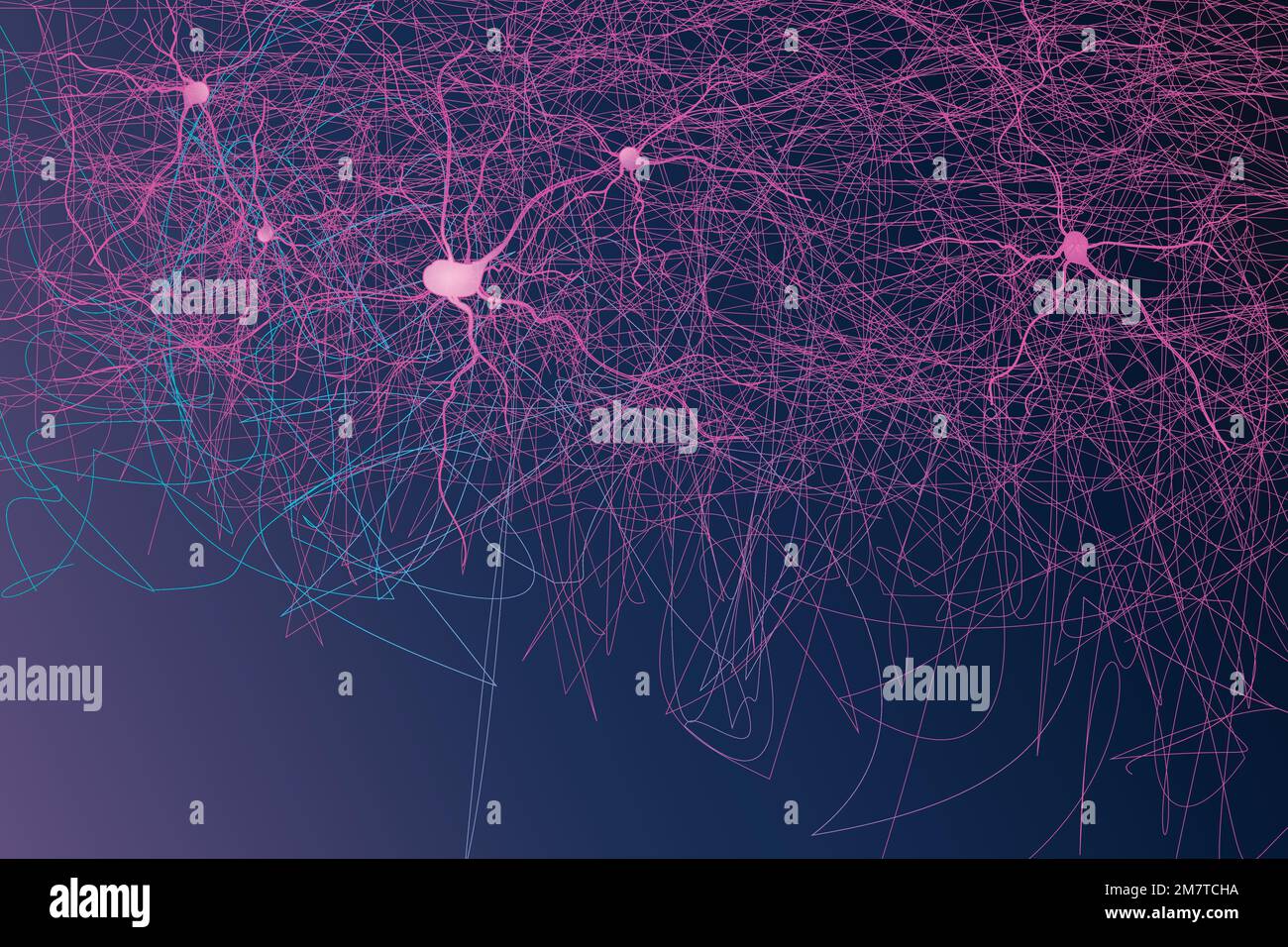 Pink nerve network banner vector digital healthcare Stock Vector Image ...