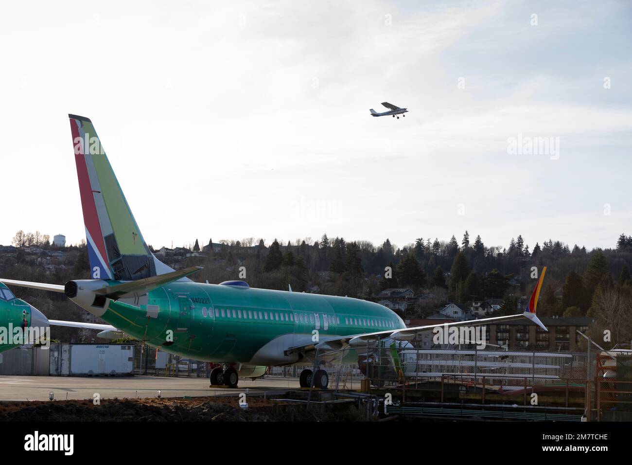Renton, Washington, USA. 10th January, 2023. An undelivered 737 MAX ...