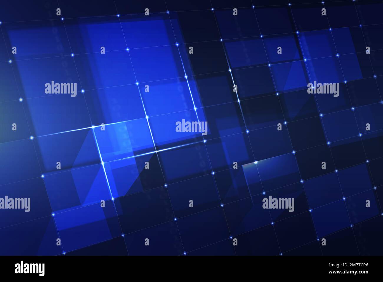 Digital grid technology background vector in blue tone Stock Vector ...