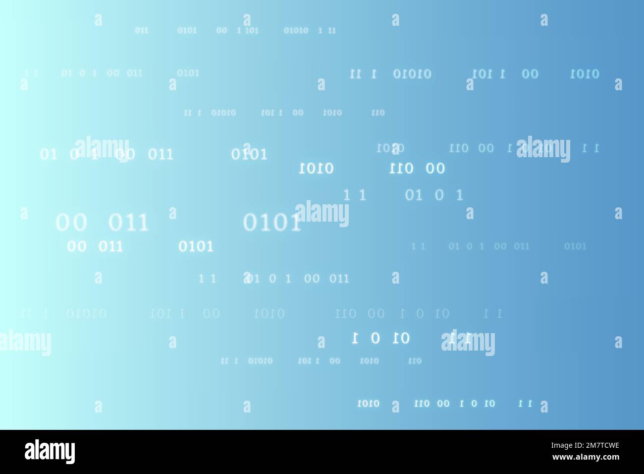 Binary Code Pattern Vector On Blue Background Stock Vector Image And Art Alamy