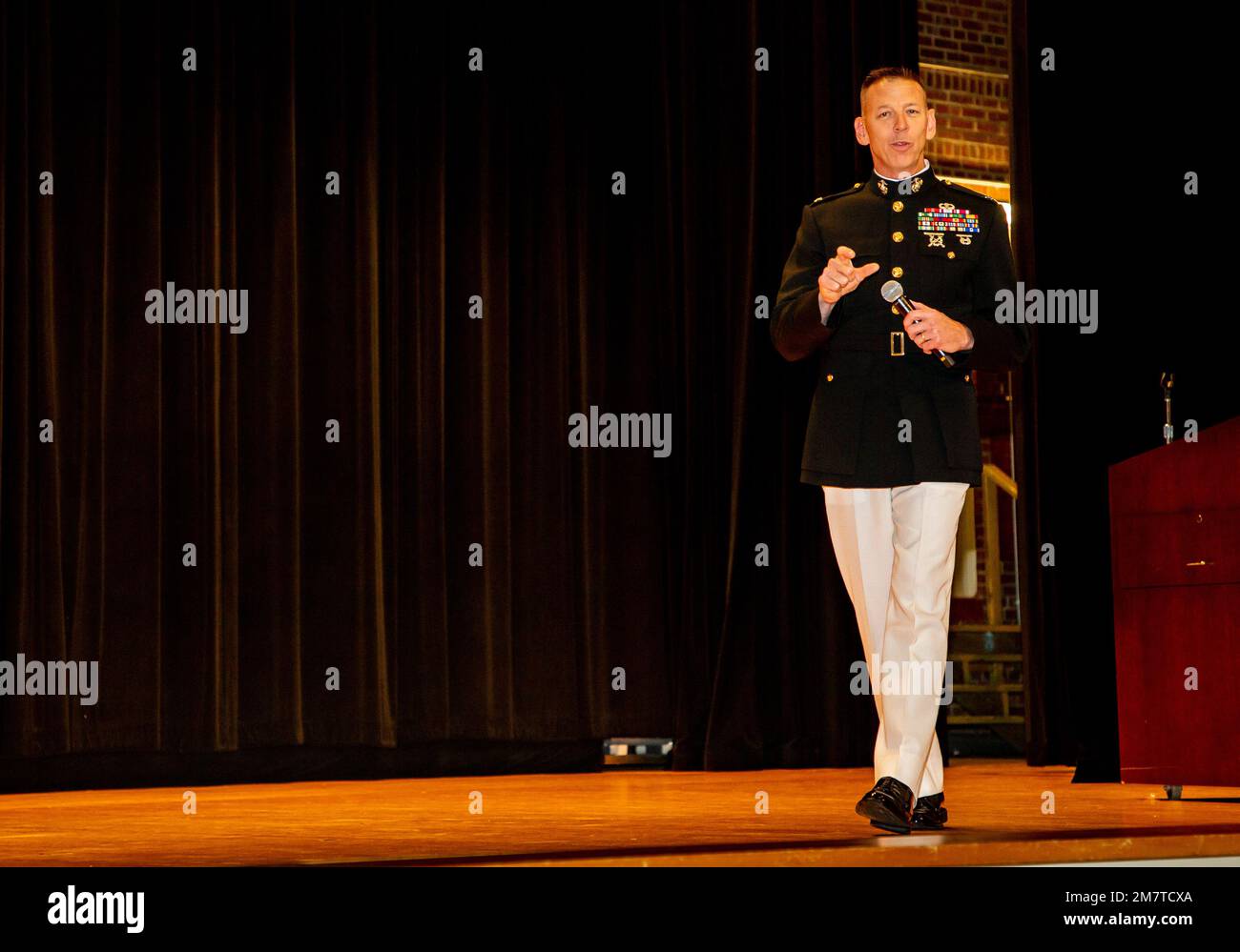 U.S. Marine Corps Col. Joel F. Schmidt, commanding officer of The Basic ...