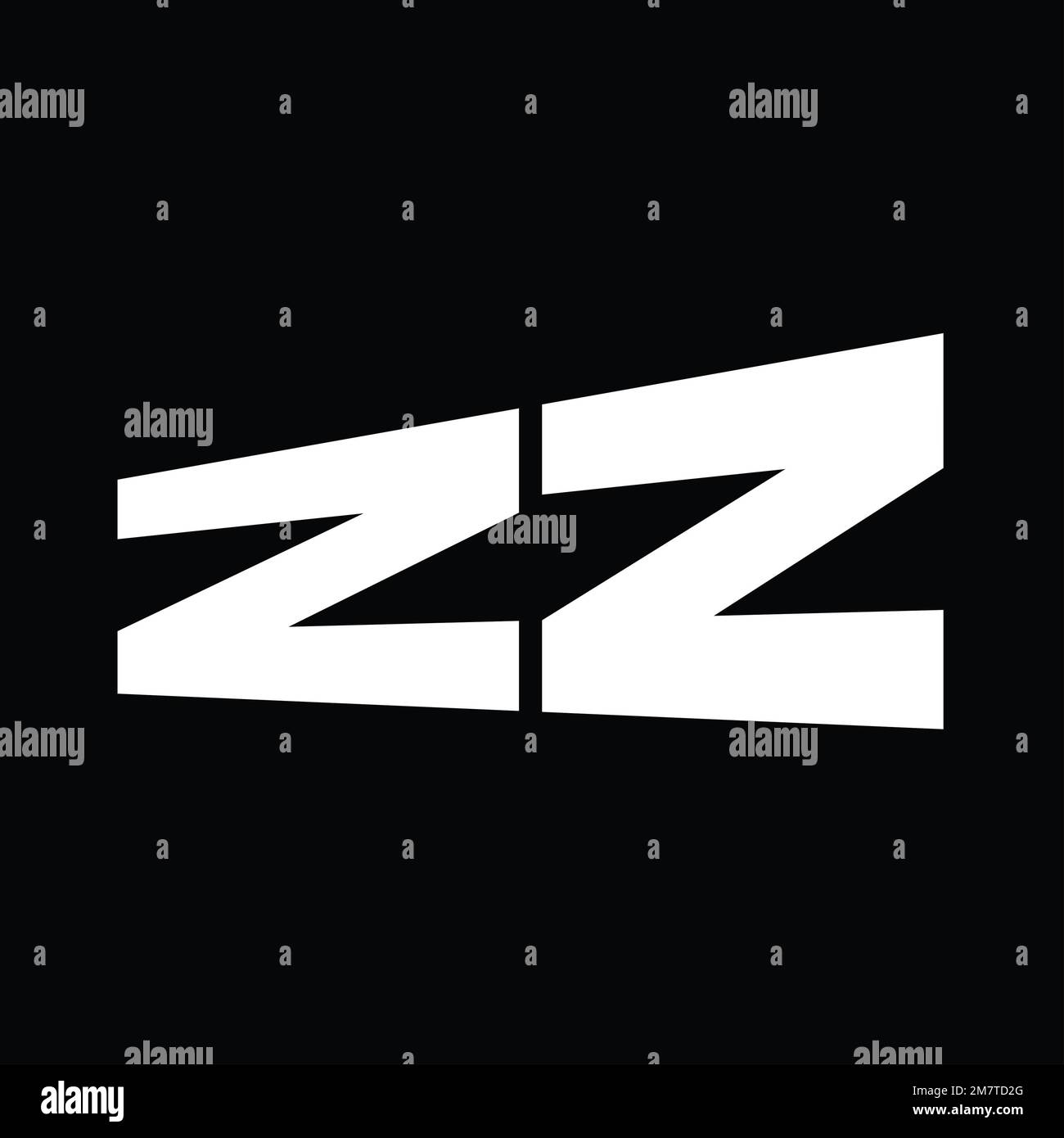 ZZ Logo monogram big alphabet vector images design template Stock Photo ...