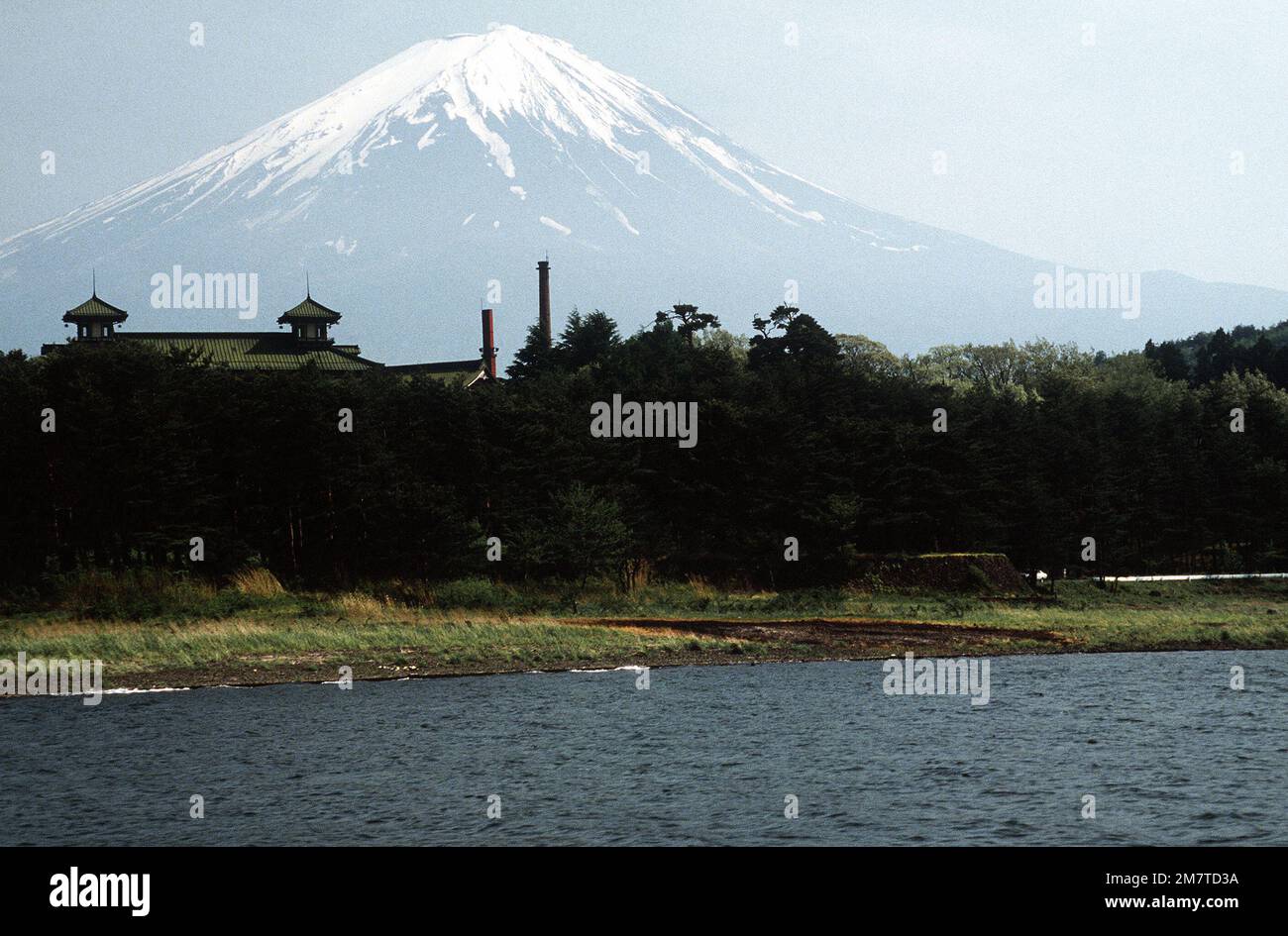 From the Marine camp, the famous Mount Fuji can be seen in the ...
