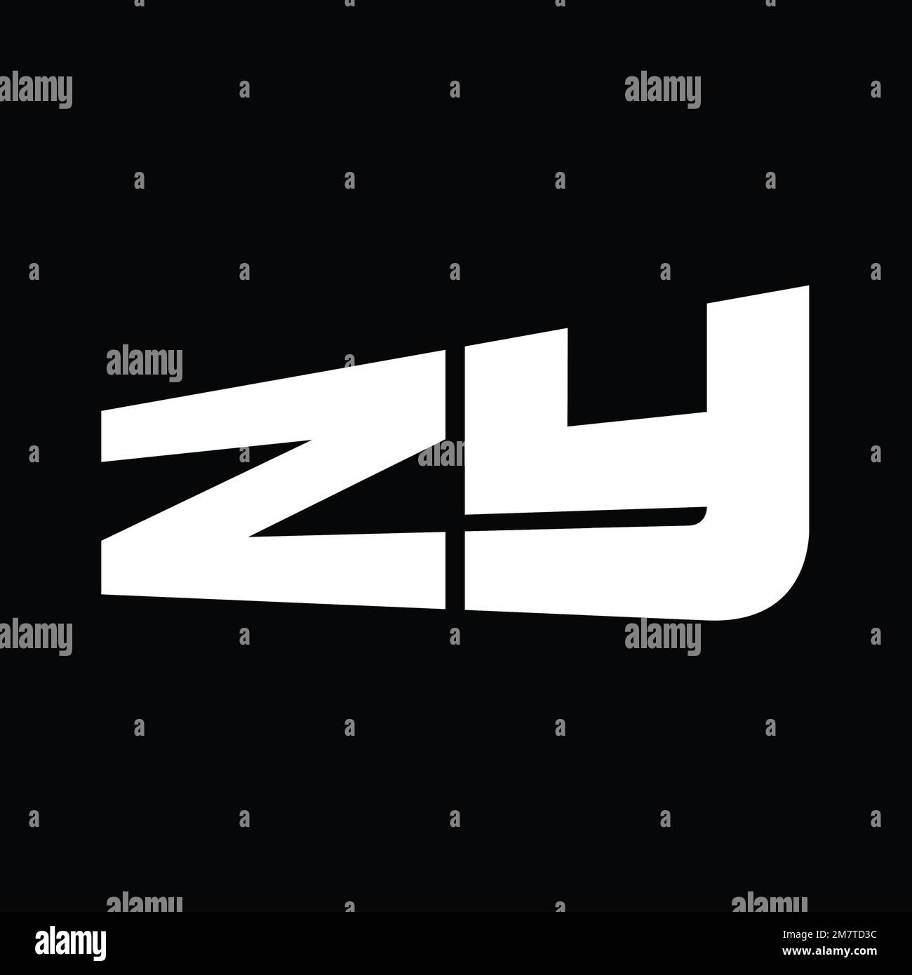 Zy modern logo hi-res stock photography and images - Alamy