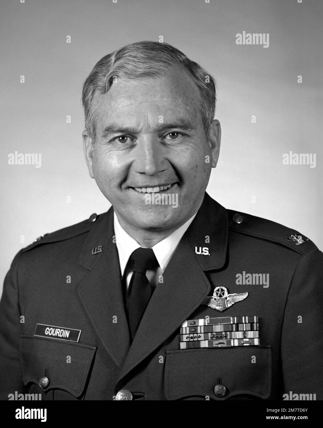 COL Melvin E. Gourdin, USAF (uncovered). Country: Unknown Stock Photo ...
