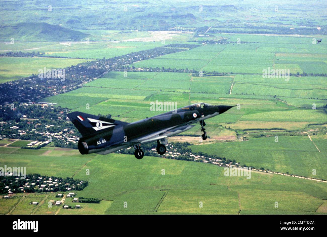 An air-to-air right side view of a Royal Australian Air Force CA-29 ...