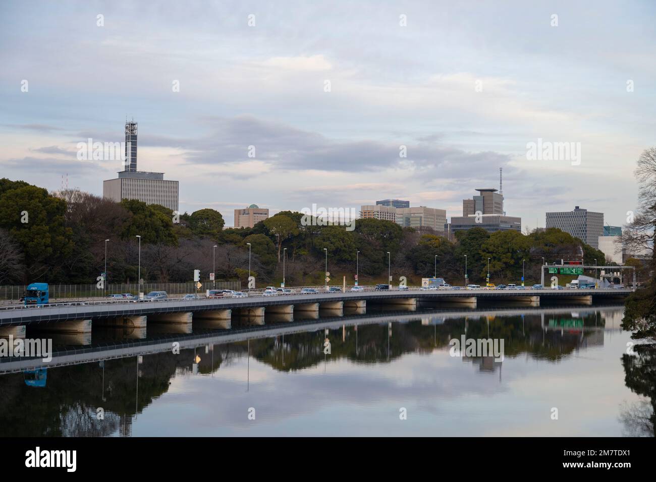 Tokyo, Japan. 6th Jan, 2023. Cars travel along the C1 expressway past ...