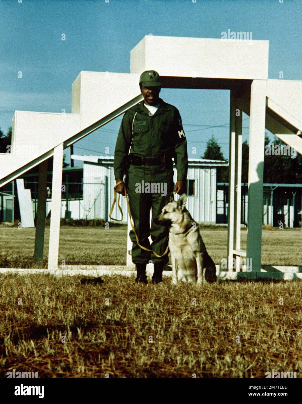 SGT Michael Coleman and his dog "General", of the 16th Military Police ...
