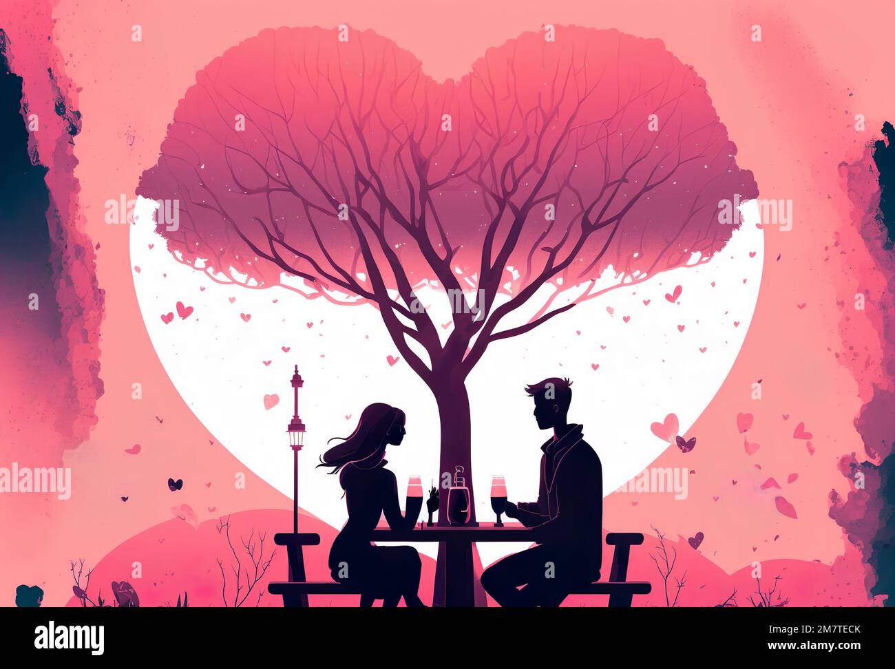 Under table restaurant date hi-res stock photography and images - Alamy