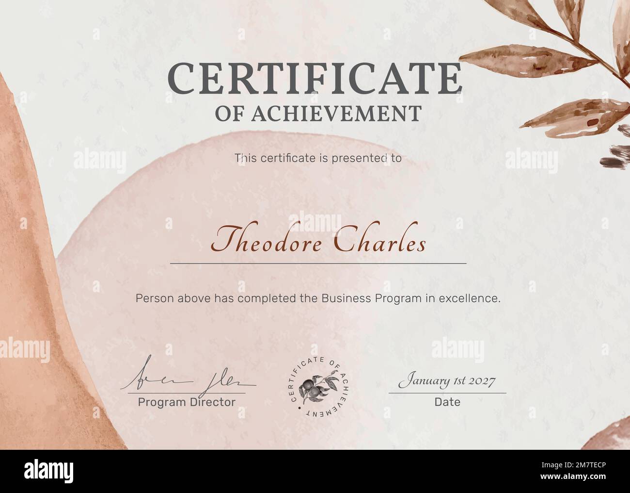 Editable Certificate Templates