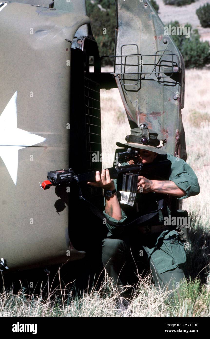 An aggressor, equipped with the Multiple Integrated Laser Engagement ...