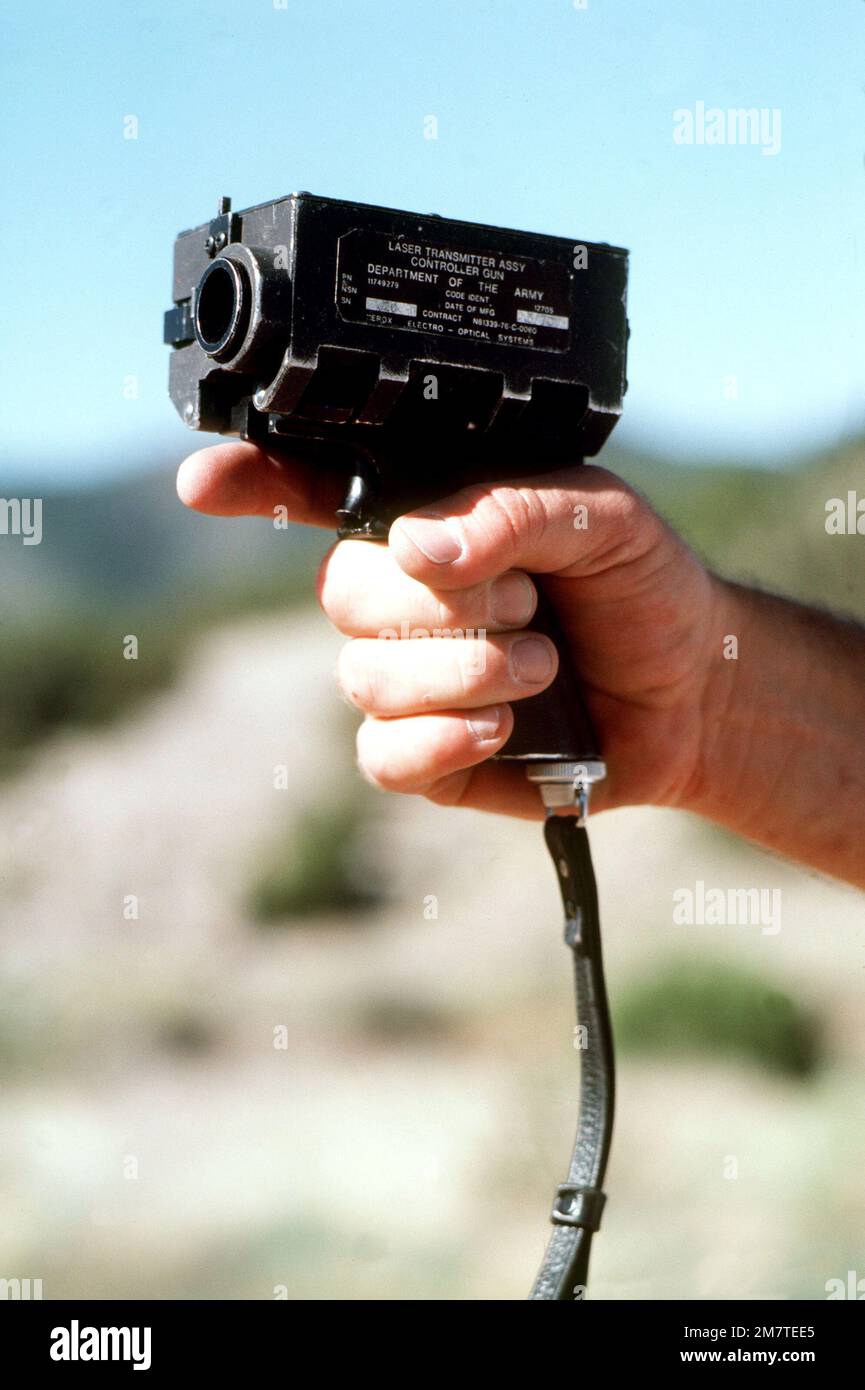 A close-up view of a Multiple Integrated Laser Engagement System (MILES ...