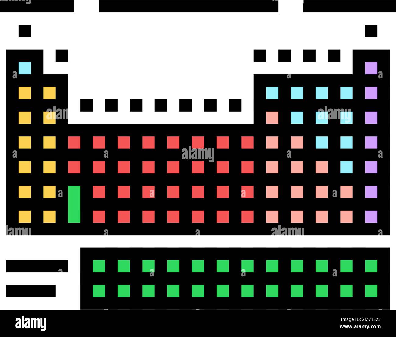 periodic table color icon vector illustration Stock Vector Image & Art ...