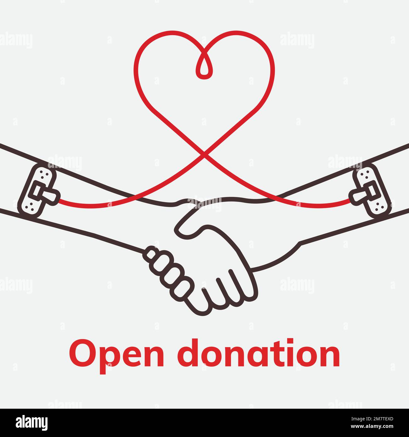 Open donation charity template vector blood donation campaign social ...