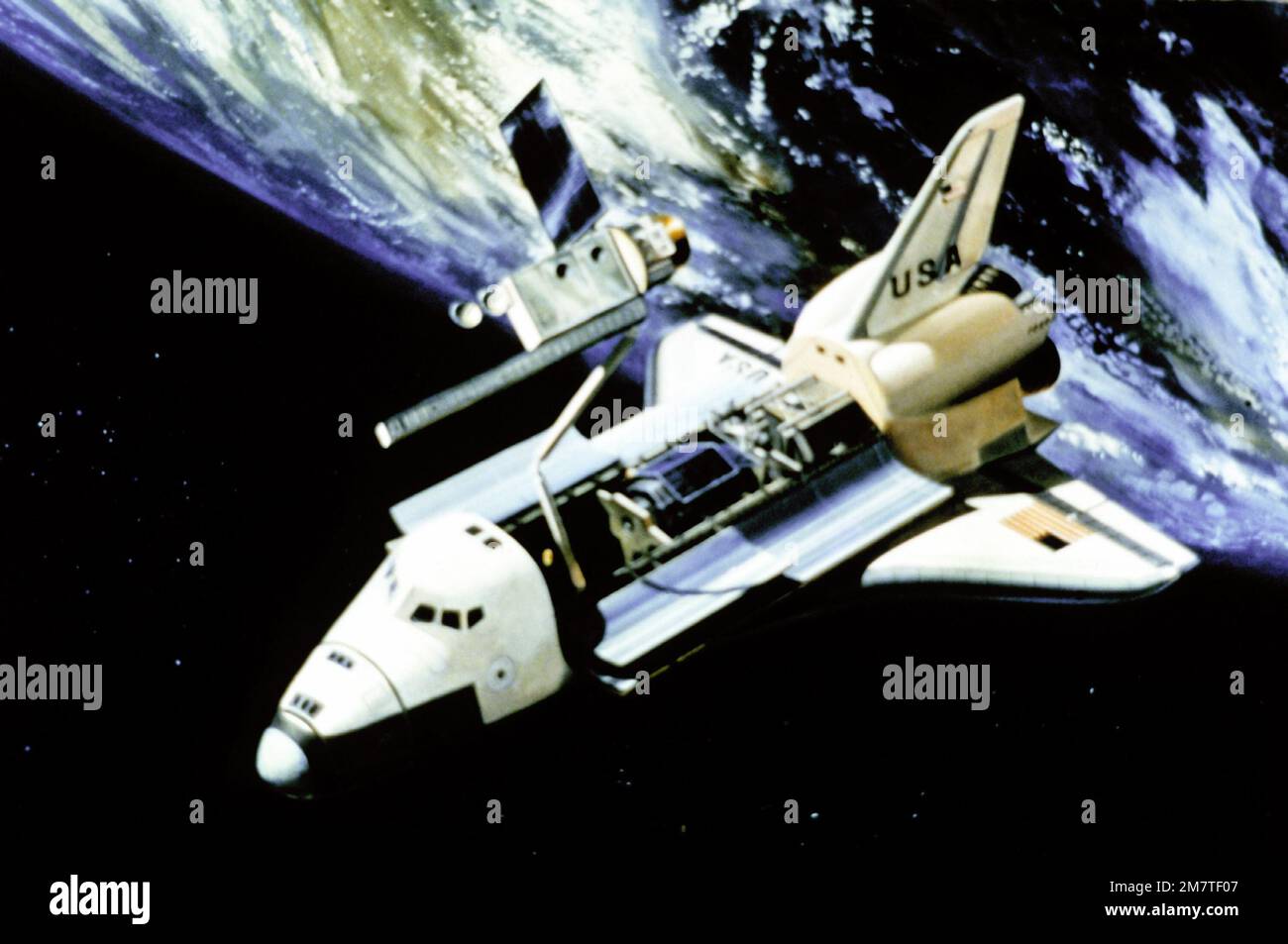 Orbiter Space Shuttle In Space