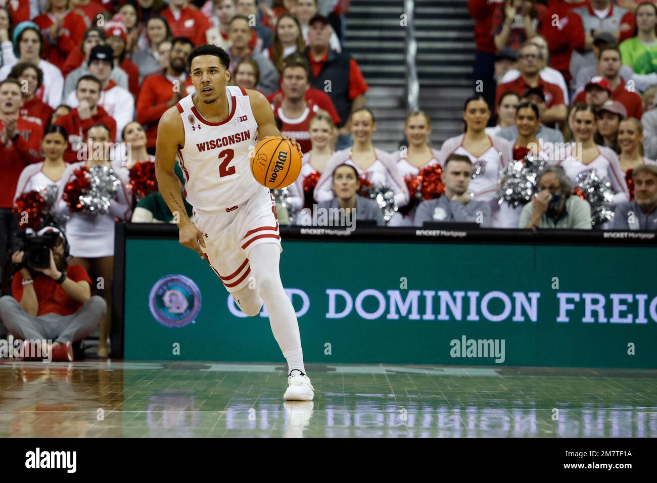 Madison, WI, USA. 10th Jan, 2023. Wisconsin Badgers guard Jordan Davis ...