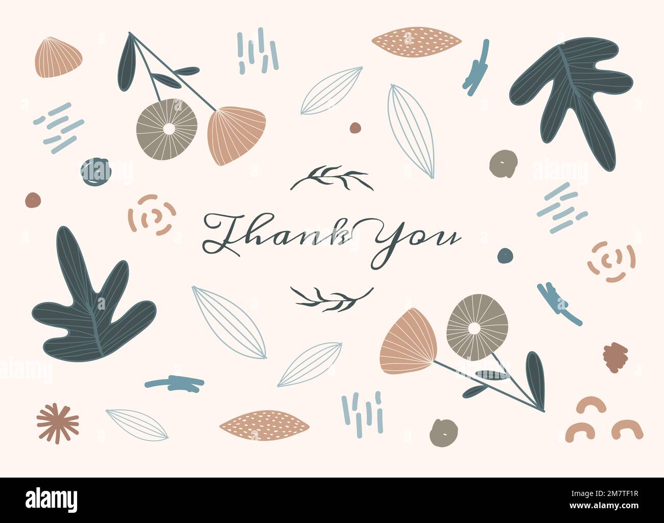 Thank you name card design vector Stock Vector Image & Art - Alamy