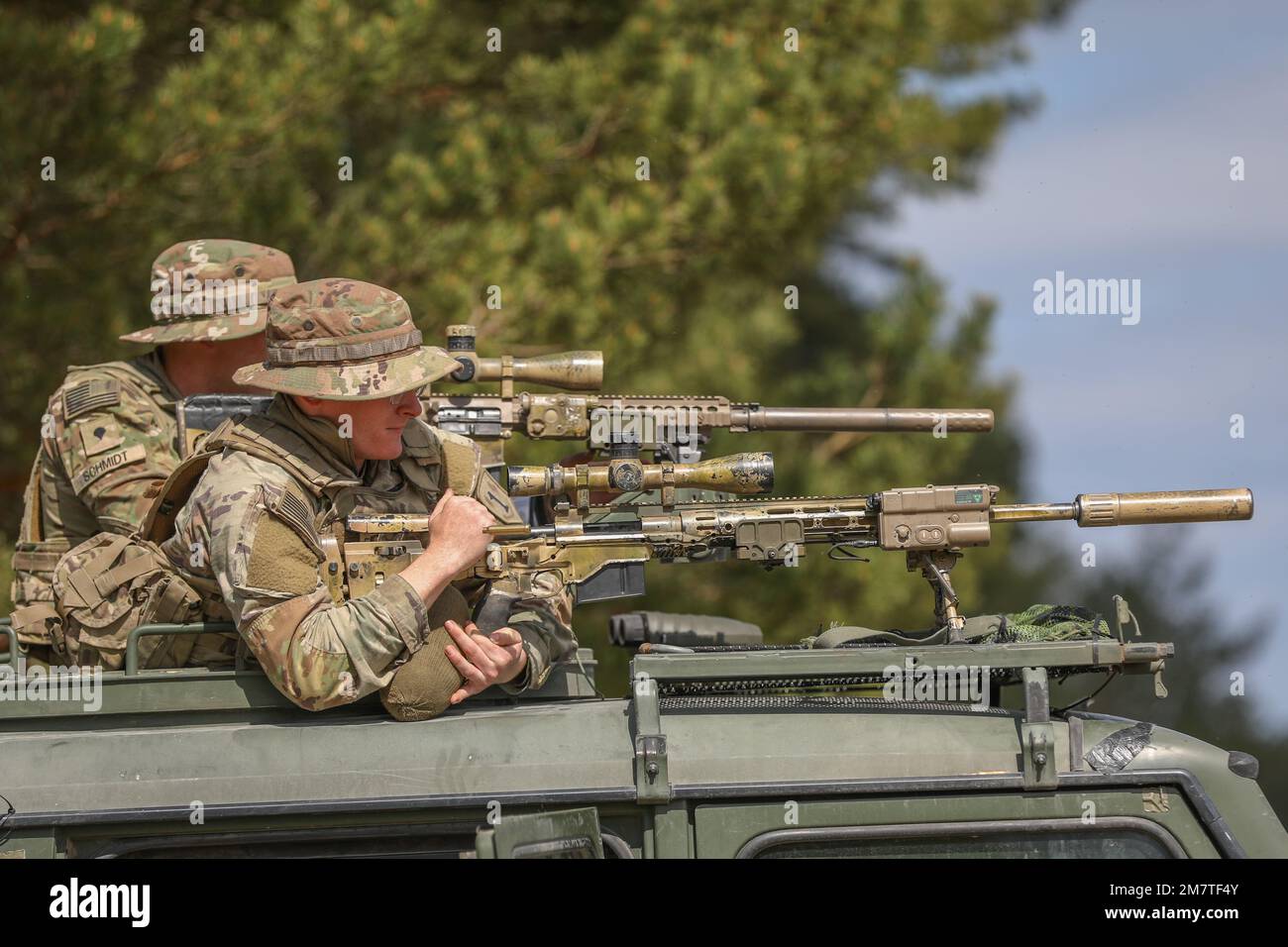 U.S. Army Spc. Todd Hall, a sniper assigned to 3rd Battalion, 66th ...