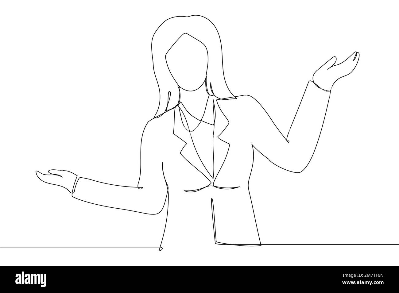 Illustration of business man doing a balance. One continuous line art ...