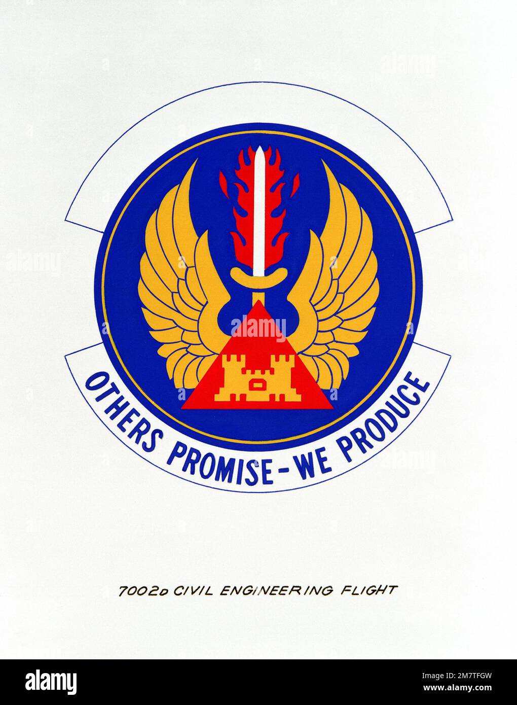 Approved insignia for: 7002nd Civil Engineering Flight. Country ...