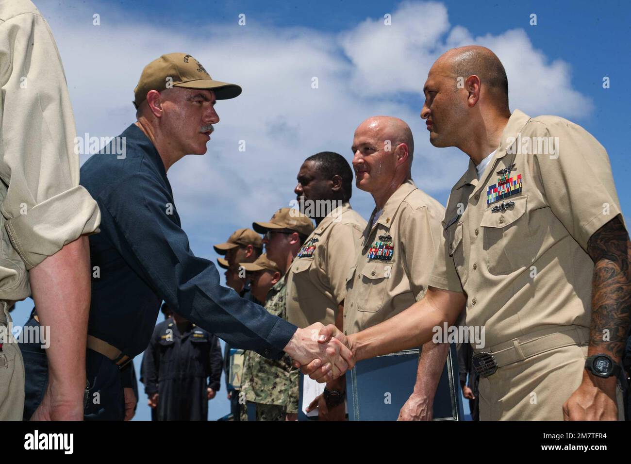 PHILIPPINE SEA (May 13, 2022) Command Master Chief William Webster ...