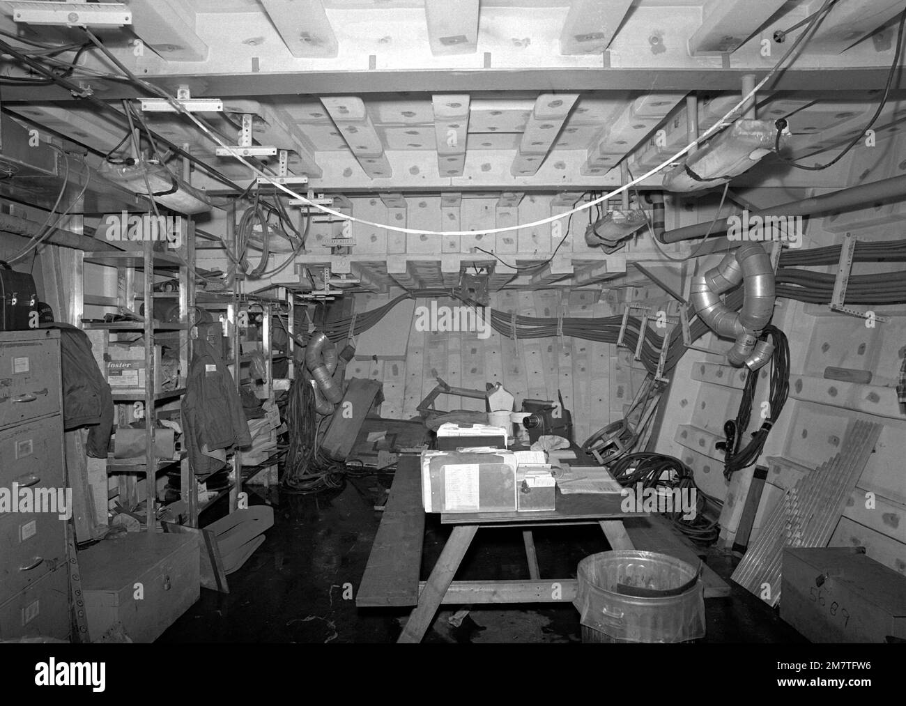 The tactical towed array sonar and bathythermograph room aboard the guided missile frigate DOYLE ...