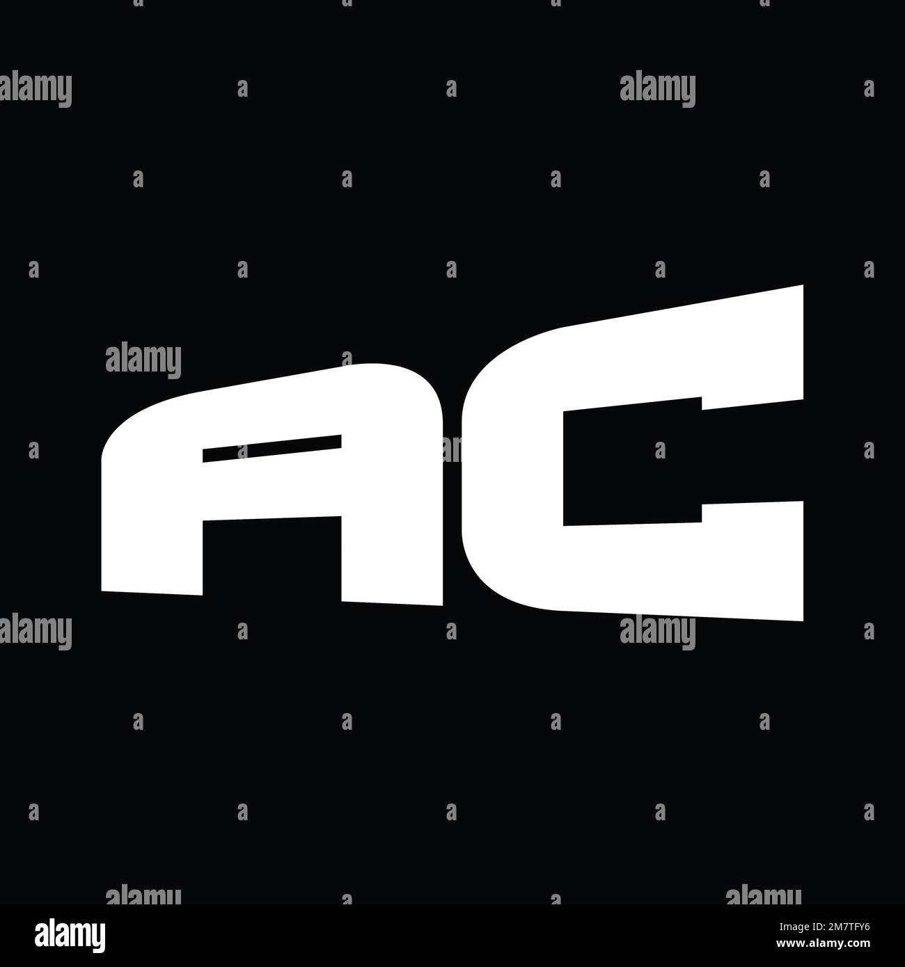 AC Logo monogram big alphabet vector images design template Stock Photo ...