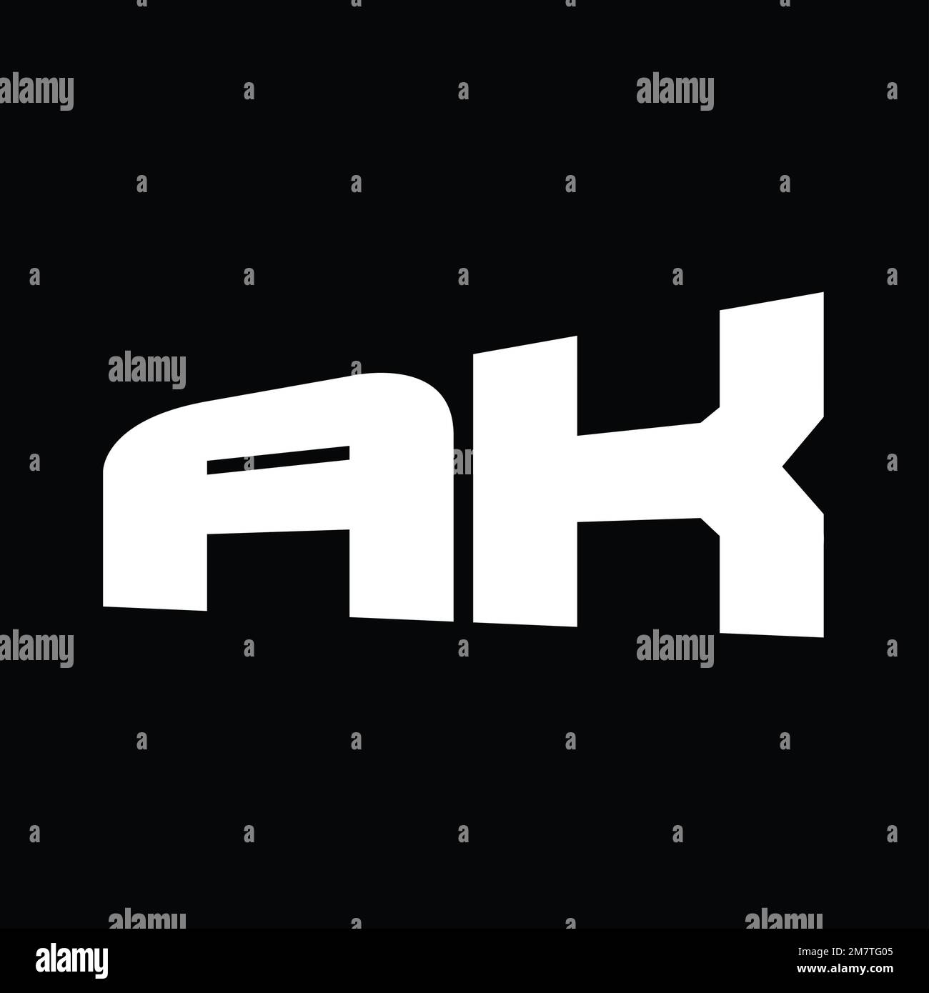 AK Logo monogram big alphabet vector images design template Stock Photo ...