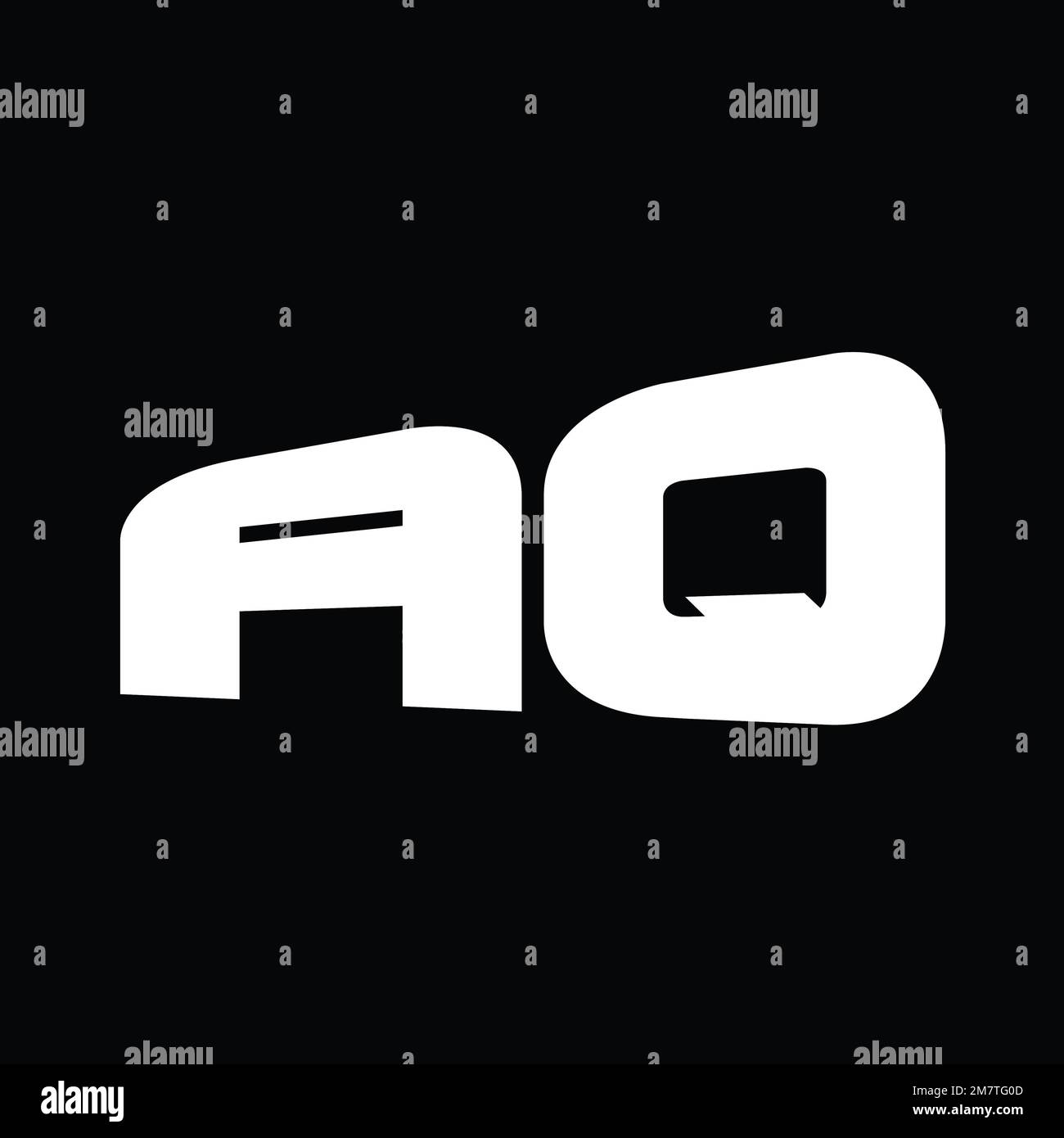 AQ Logo monogram big alphabet vector images design template Stock Photo ...