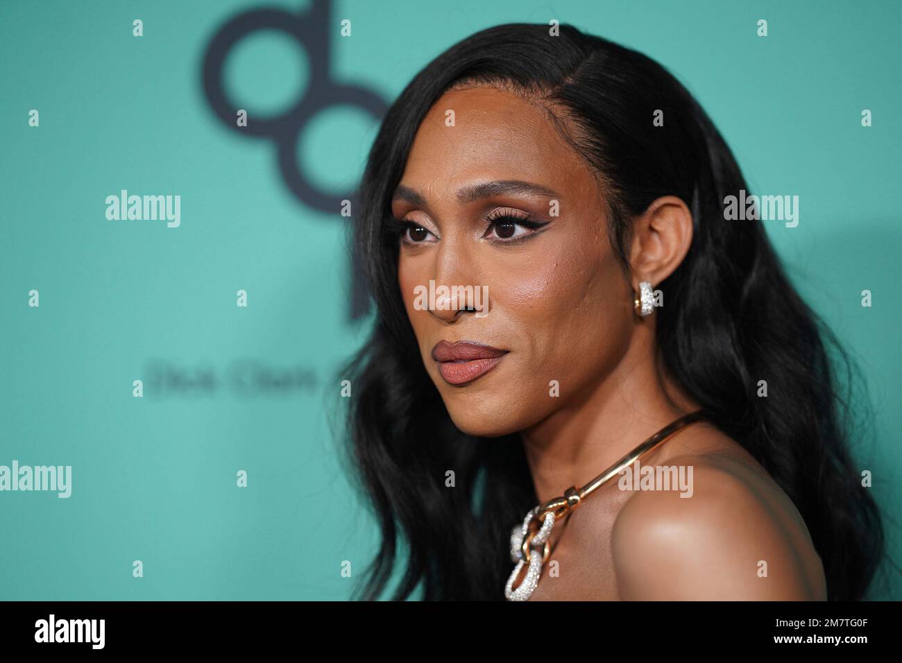 Michaela Jae Rodriguez arrives at the HFPA and Billboard Golden Globes ...