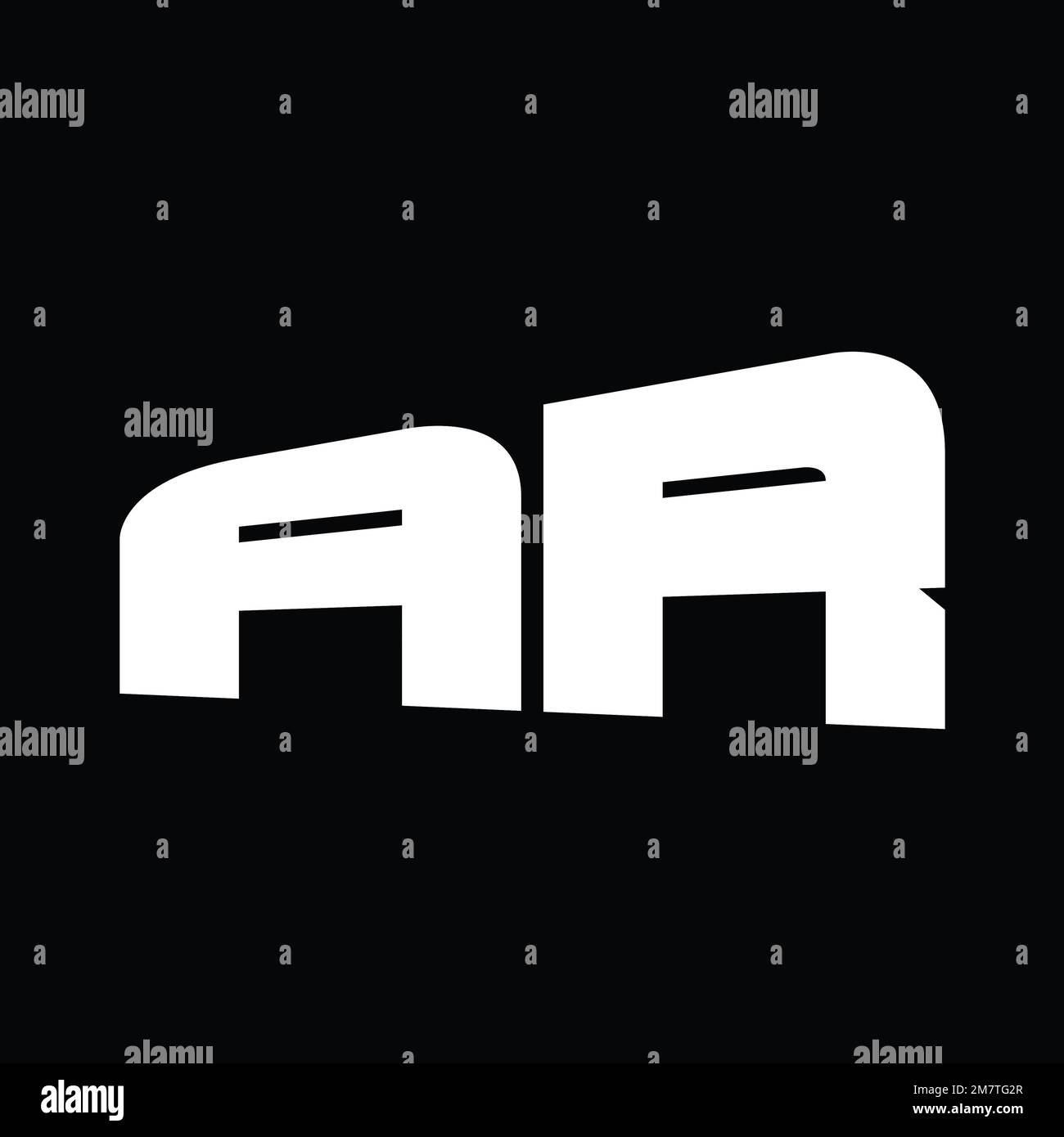 AR Logo monogram big alphabet vector images design template Stock Photo ...